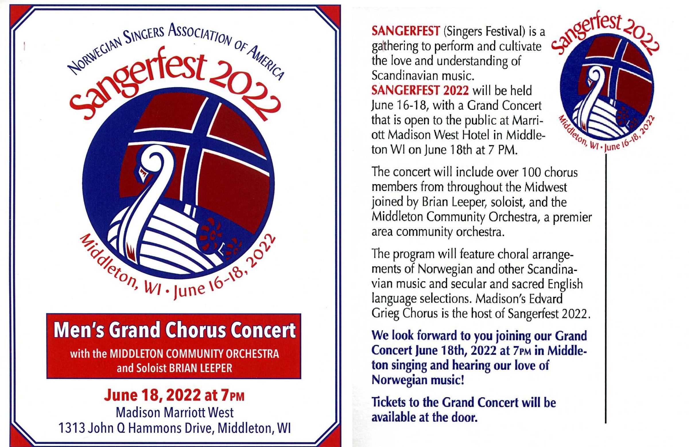 Sangerfest 2022 - NAGCNL